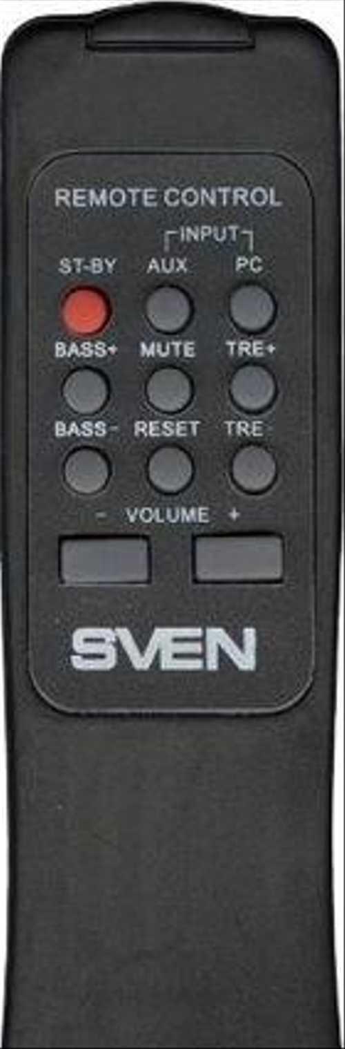 Пульт заменяющий Sven Royal 1R 2R для аудиосистемы