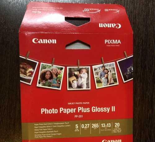 Фотобумага canon plus glossy II размер 13х13