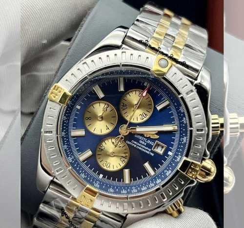 Breitling Avanger II синий с золотом