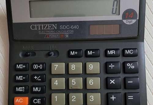 Калькулятор citizen SDC-640