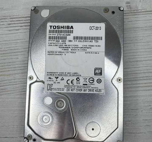 Жесткий диск Toshiba HDD 2 тб