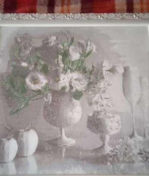 Картина лилия в вазе