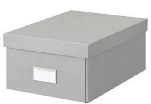 Hovkrats Ящик для хранения с крышкой, светло-серый