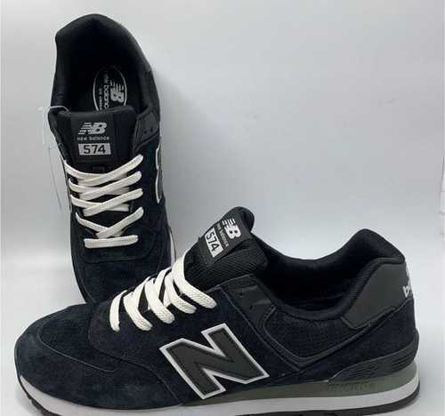 Кроссовки new balance 574 замшевые