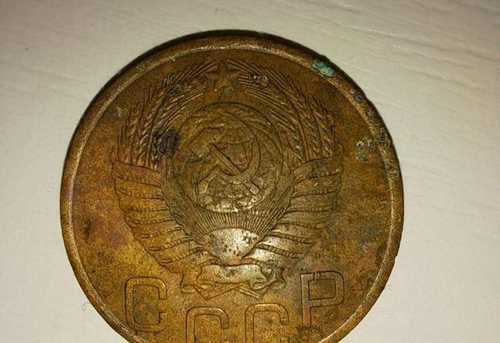 Монета СССР 3 копейки 1949 года