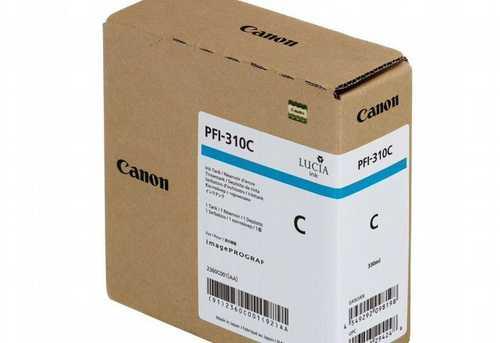 Картридж Canon PFI-310C голубой увеличенный оригин