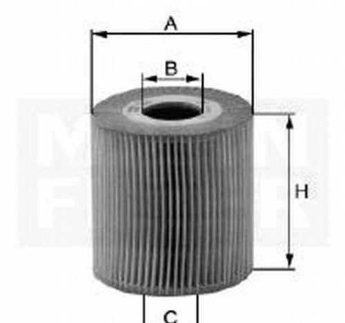Фильтр масляный mann-filter hu 820/1 y (hu8201y)