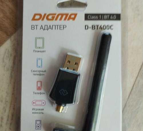Bluetooth адаптер Digma D-BT400C