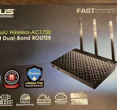 Wifi роутер asus rt-ac66u