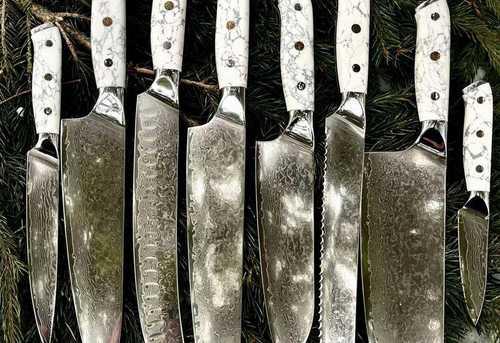 Набор кухонных ножей "damasteel"