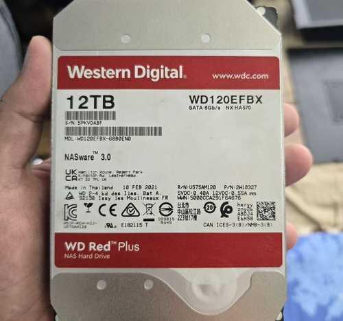 Жесткий диск 12 тб Western Digital WD120efbx