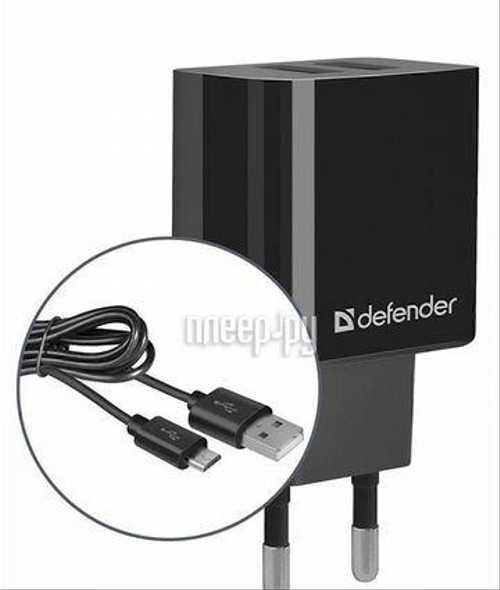 Defender UPC-21 2xUSB кабель microUSB 83581