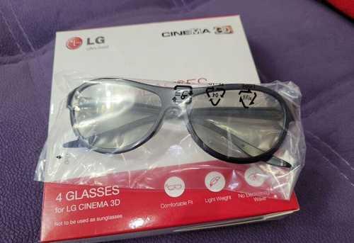 Новые 3D очки для телевизора LG 4 шт