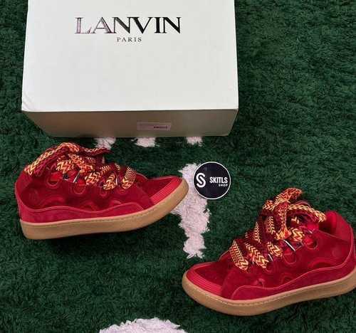 Кроссовки lanvin curb красные