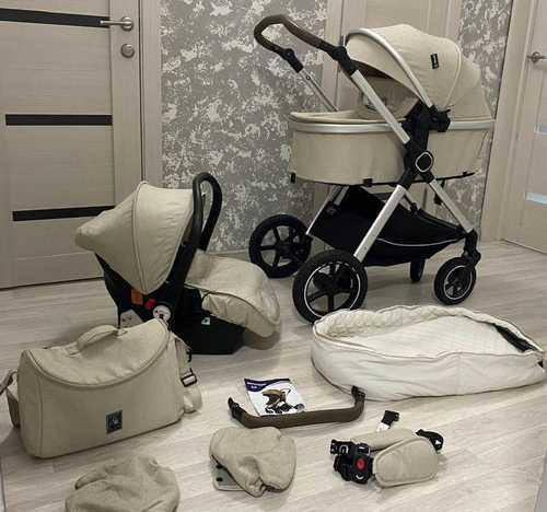 Коляска 3 в 1 трансформер luxmom A6 2025 отличном