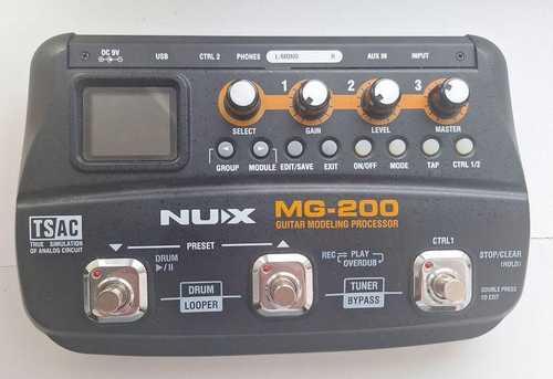 Продаю гитарный процессор NUX MG-200