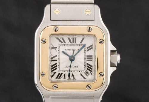 Cartier Santos Galbee Ladies Steel 18K Yellow