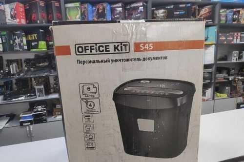 Уничтожитель бумаг Office Kit S45 (2x9) черный
