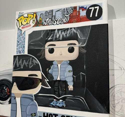 Рисунок в стиле Funko Pop
