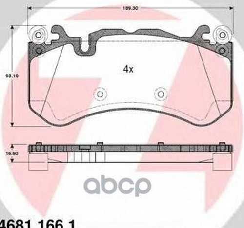 Колодки тормозные дисковые перед Zimmermann 49