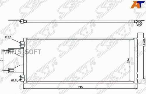 Радиатор кондиционера Ситроен Джампер 06
