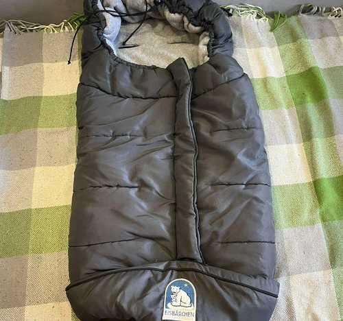Зимний конверт в коляску на овчине Eisbarchen