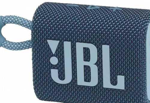 Новая портативная колонка JBL Go 3 Blue (синяя)
