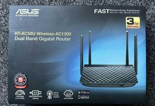 Роутер двухдиапазонный Asus RT-AC58U