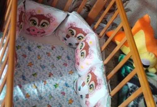 Детская кровать для новорожденных бу
