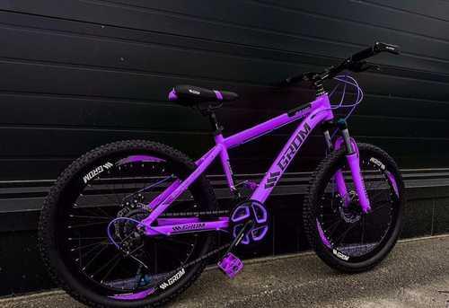 Велосипед подростковый 24 новый purpure