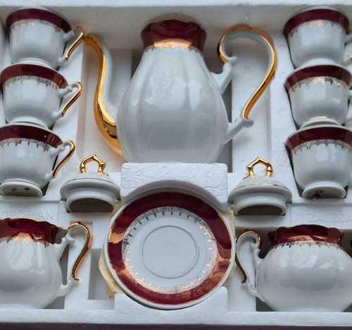 Фарфоровый кофейный сервиз Zajecar Porcelan новый