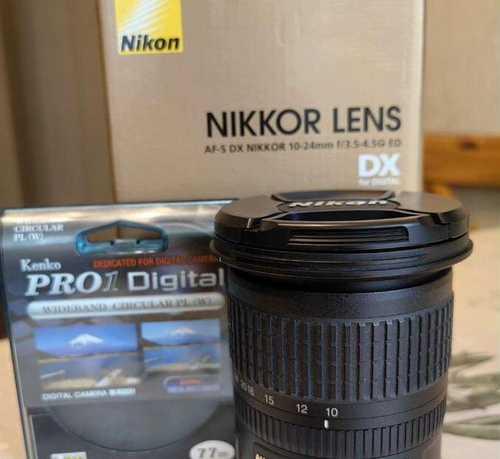 Объектив Nikon AF-S DX nikkor 10-24mm f/3.5-4.5G