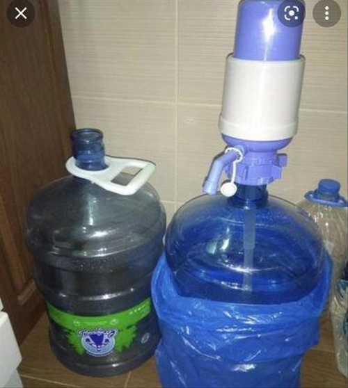 Бутыль для воды 19 литров и помпа