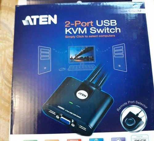 Переключатель aten 2-Port USB KVM Switch сs22U