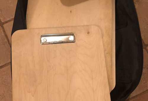 Планшет деревянный с зажимом