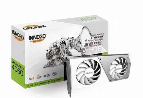 Видеокарта inno3D RTX4060 twin X2 OC white 8GB