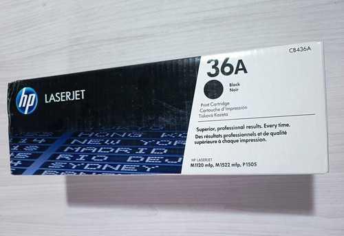 Картридж HP 36A, черный / CB436A