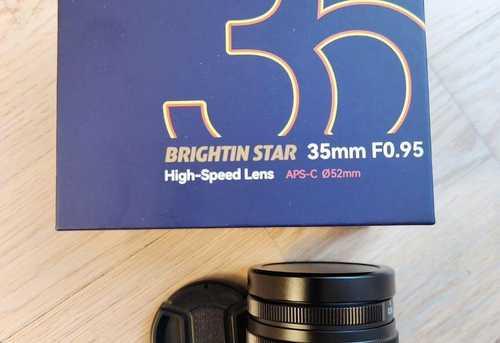 Объектив Brightin star 35mm F0.95 m43