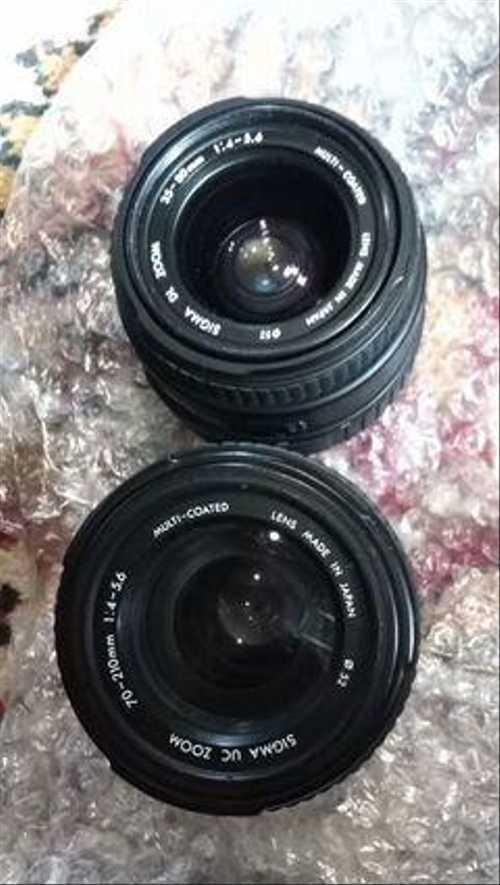 Sigma AF 35-80mm 4-5,6 70-210mm 4-5,6 sony a