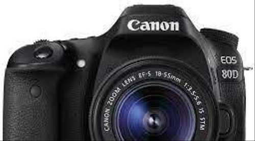 Canon EOS 80D kit 18-55 is stm новый