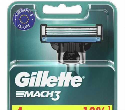 Gillette Сменные кассеты Mach3, 4 шт. #310318