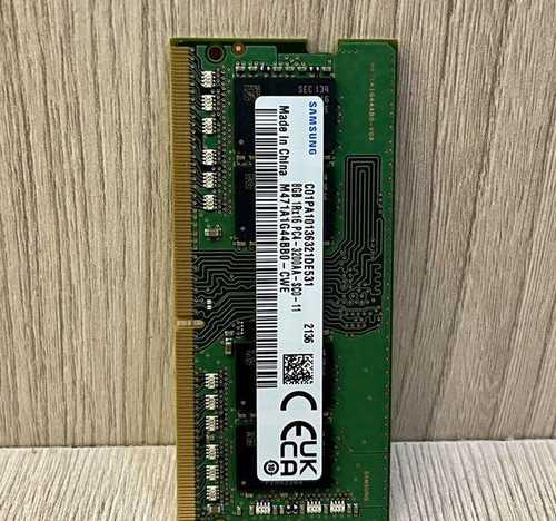 Память для ноутбука Samsung DDR4 8Gb 3200Mhz