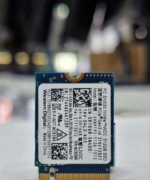 SSD M.2 512GB WD SN530 sdbptpz-512G 2230