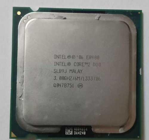 Процессор intel core 2 duo E8400