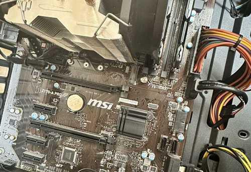 Процессор intel core i5 6600K +msi z170 A-pro