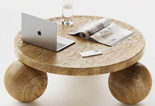 Дизайнерский столик из массива дуба Кракатау