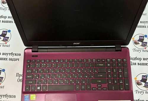Фиолетовый acer E5-571G, игровой ноутбук