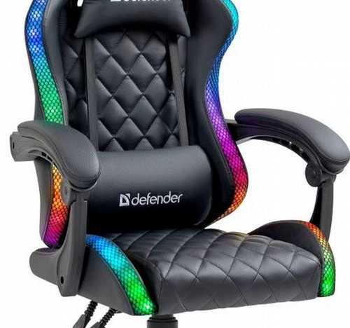 Кресло геймерское Defender Energy Черный RGB