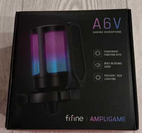 Конденсаторный RGB USB-микрофон fifine AmpliGame