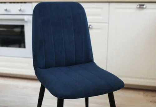 Мягкий кухонный стул шато синий